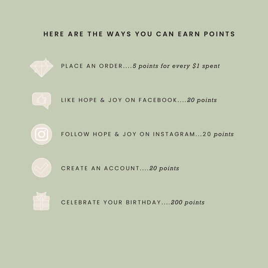 SUBSCRIPTION + REWARDS PAGE – HOPE & JOY